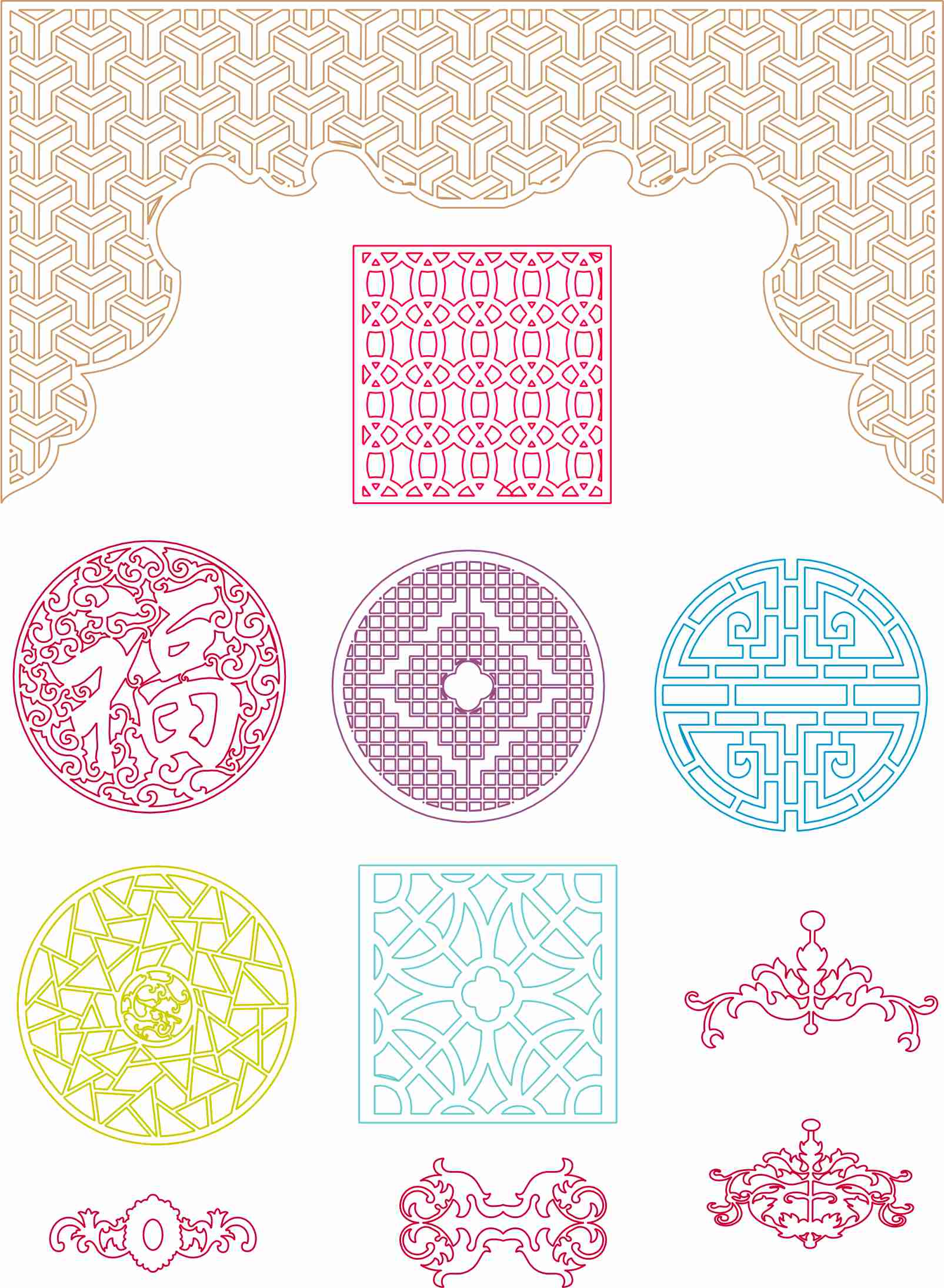 Decorative Shelf Laser Cut CNC Plans PDF File - CNC FILE