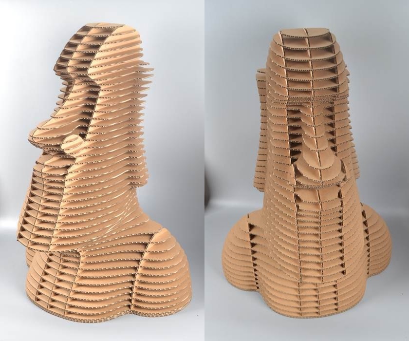 Moai Statue Laser Cut 3mm DXF File - CNC FILE