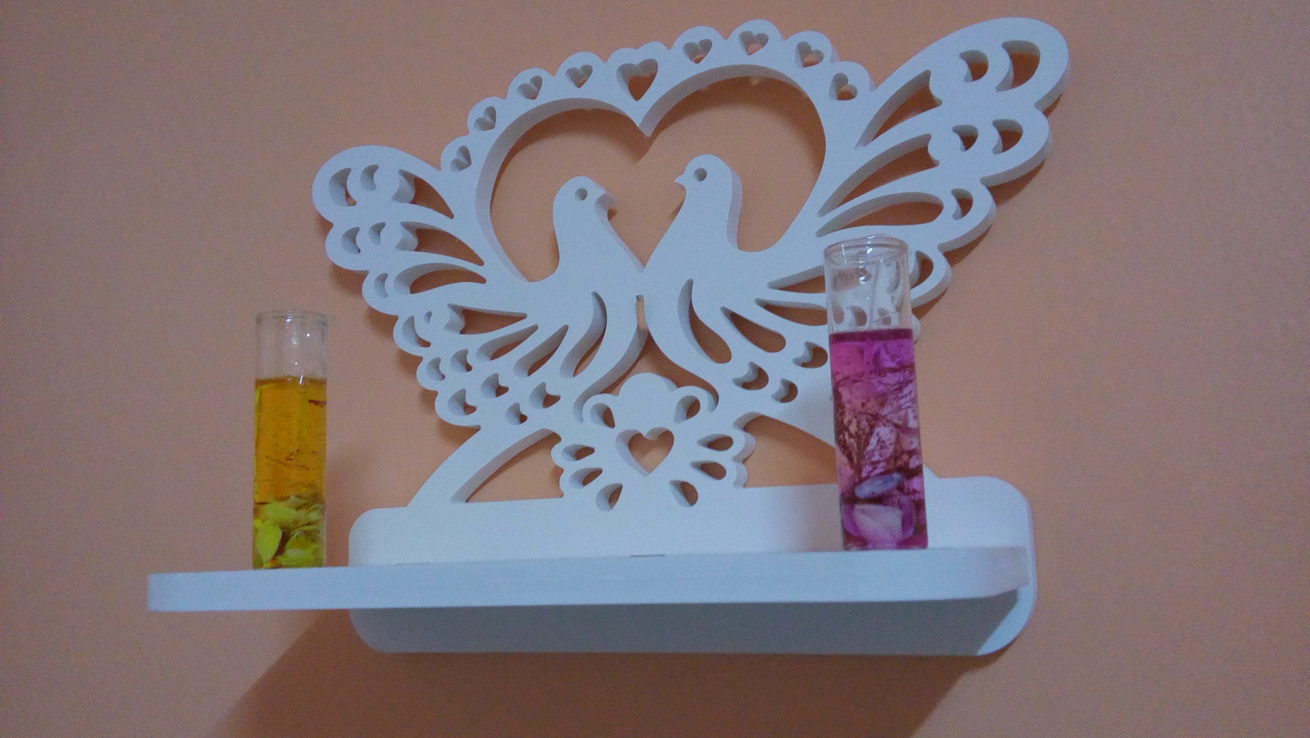 Heart Bird Shape Shelf DXF File - CNC FILE