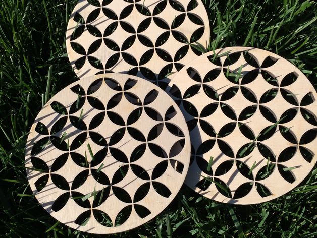 Wooden Trivet Shippo dxf - CNC FILE