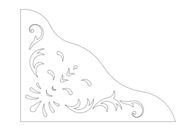 Shark Cribbage Board dxf File - CNC FILE