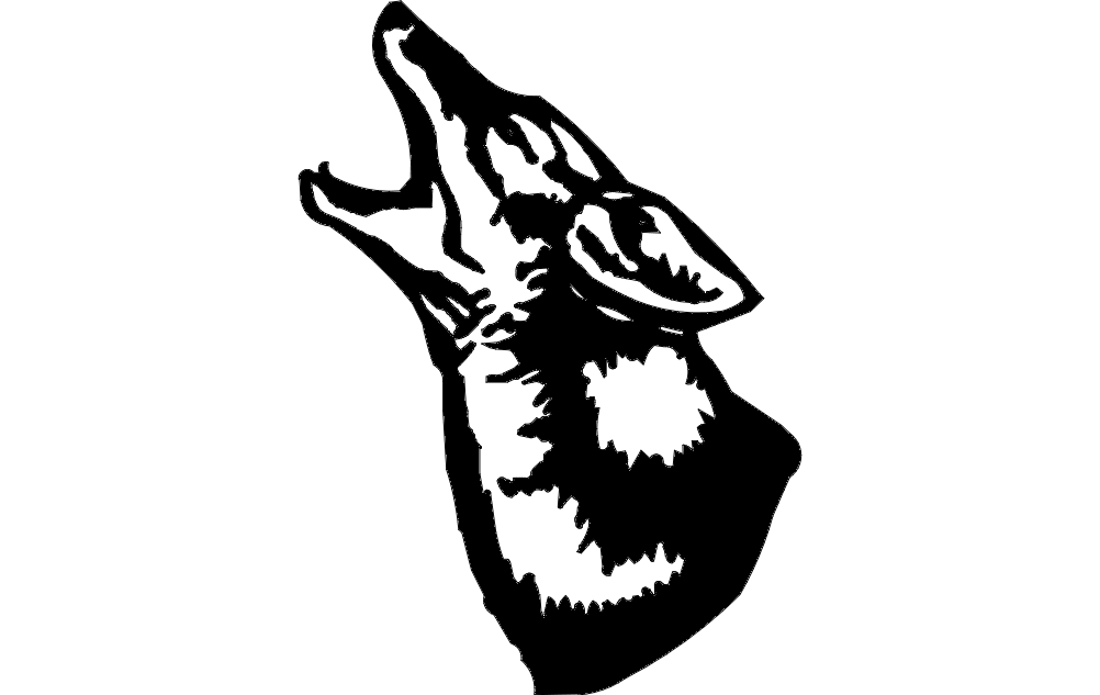 Wolf dxf File - CNC FILE