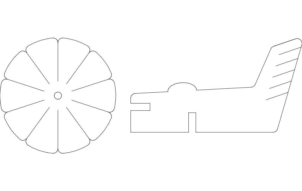 Windmill Weathervane Cut dxf File - CNC FILE