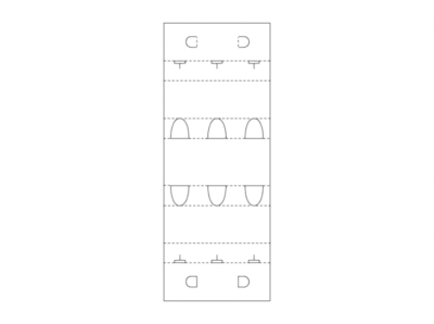 Shark Cribbage Board dxf File - CNC FILE