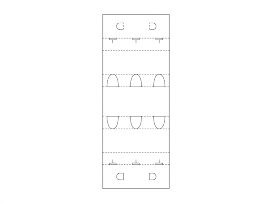 Shark Cribbage Board dxf File - CNC FILE