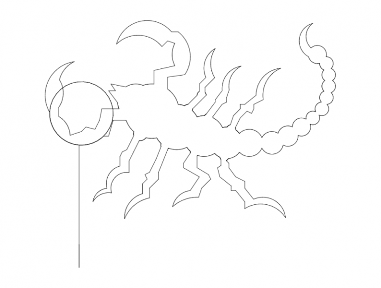 Weathervane dxf File - CNC FILE