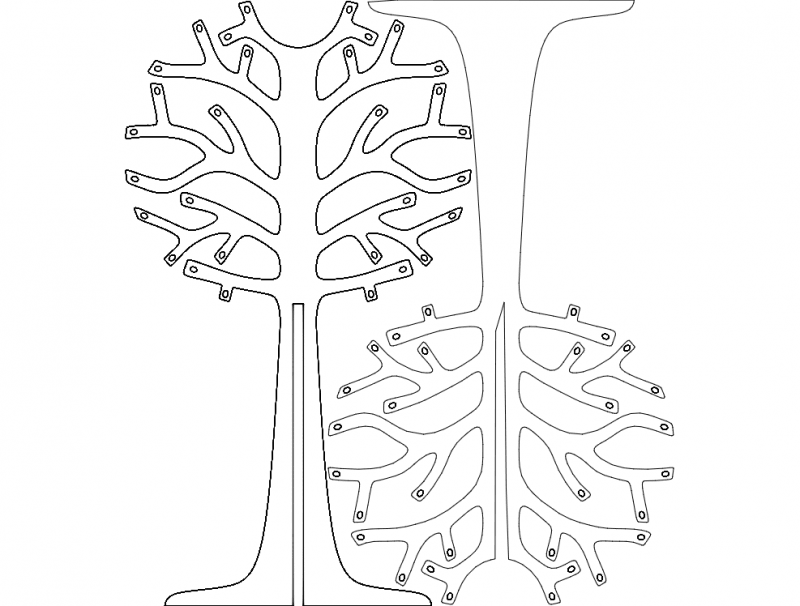 Arvoresdenatal (Christmas trees) dxf File - CNC FILE