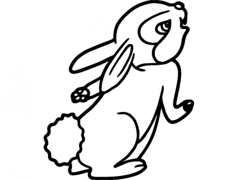 Rabbit dxf File - CNC FILE