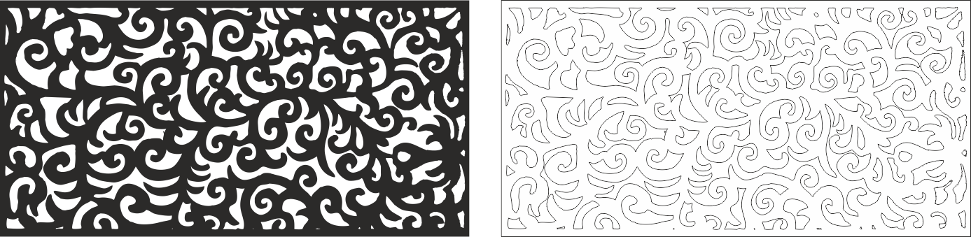 Swirl Floral Vector Free Vector - CNC FILE