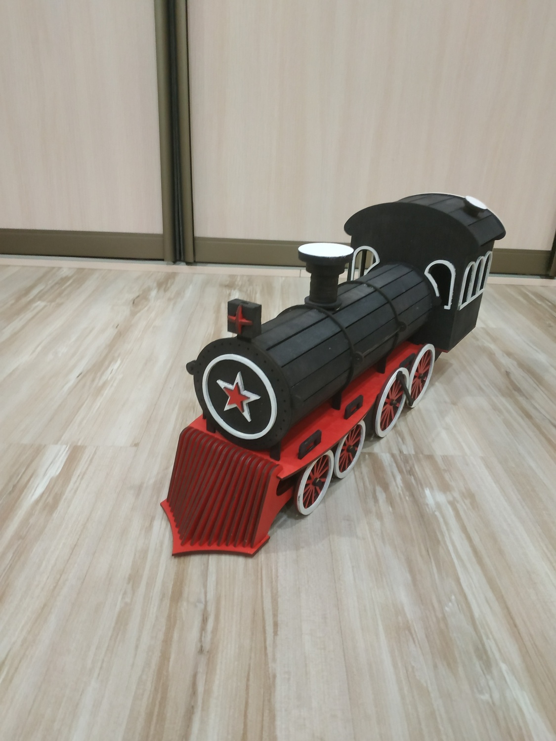 Laser Cut Wooden Train Locomotive Steam Engine 3mm SVG File - CNC FILE