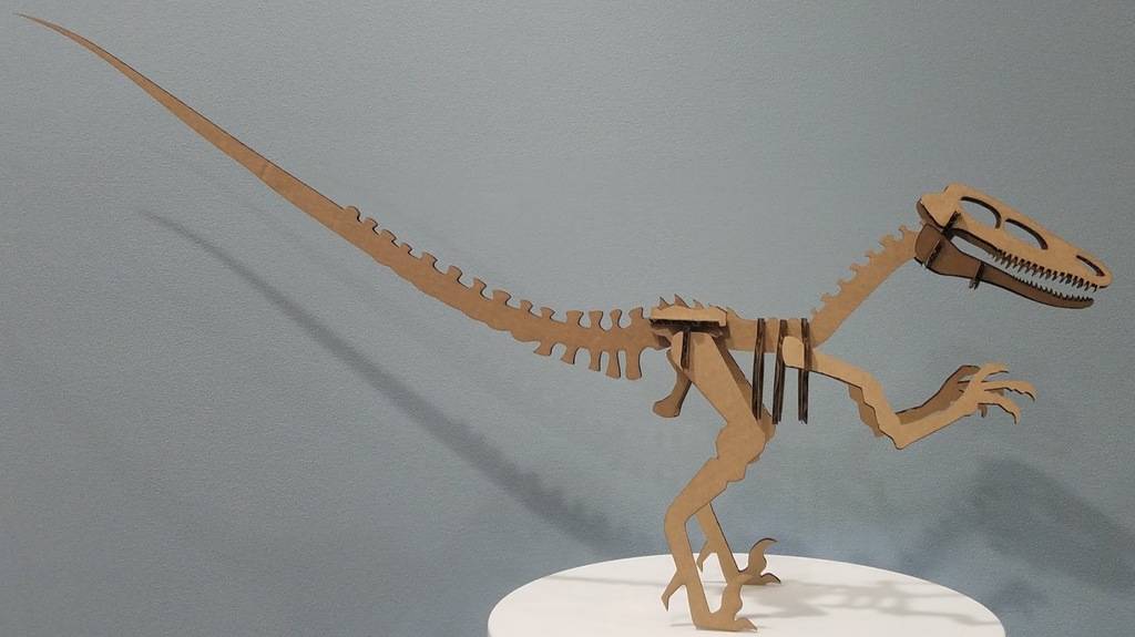 Laser Cut Raptor Dinosaur Velociraptor DXF File - CNC FILE