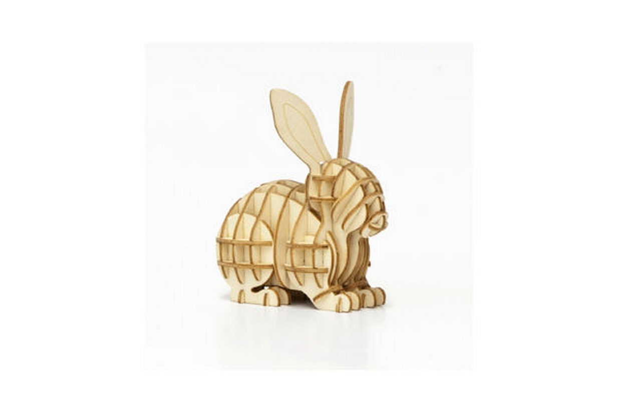 Rabbit 3D Puzzle DXF File - CNC FILE